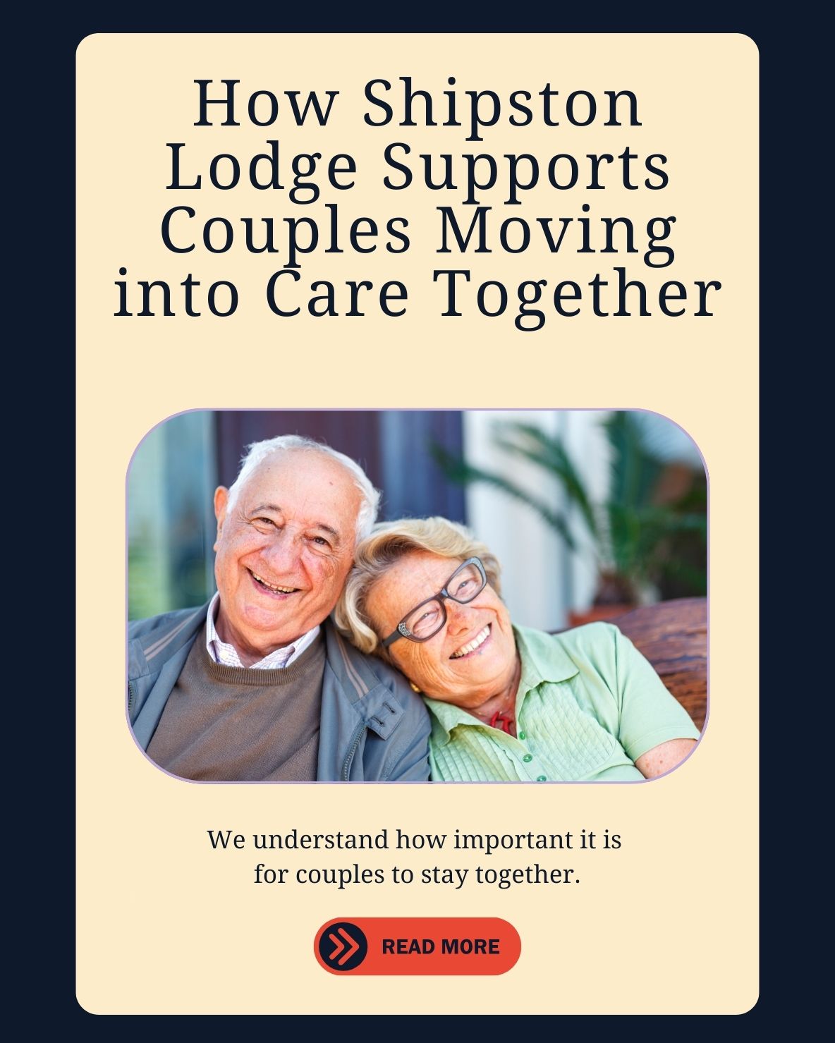 Supporting Couples in Care at Shipston Lodge